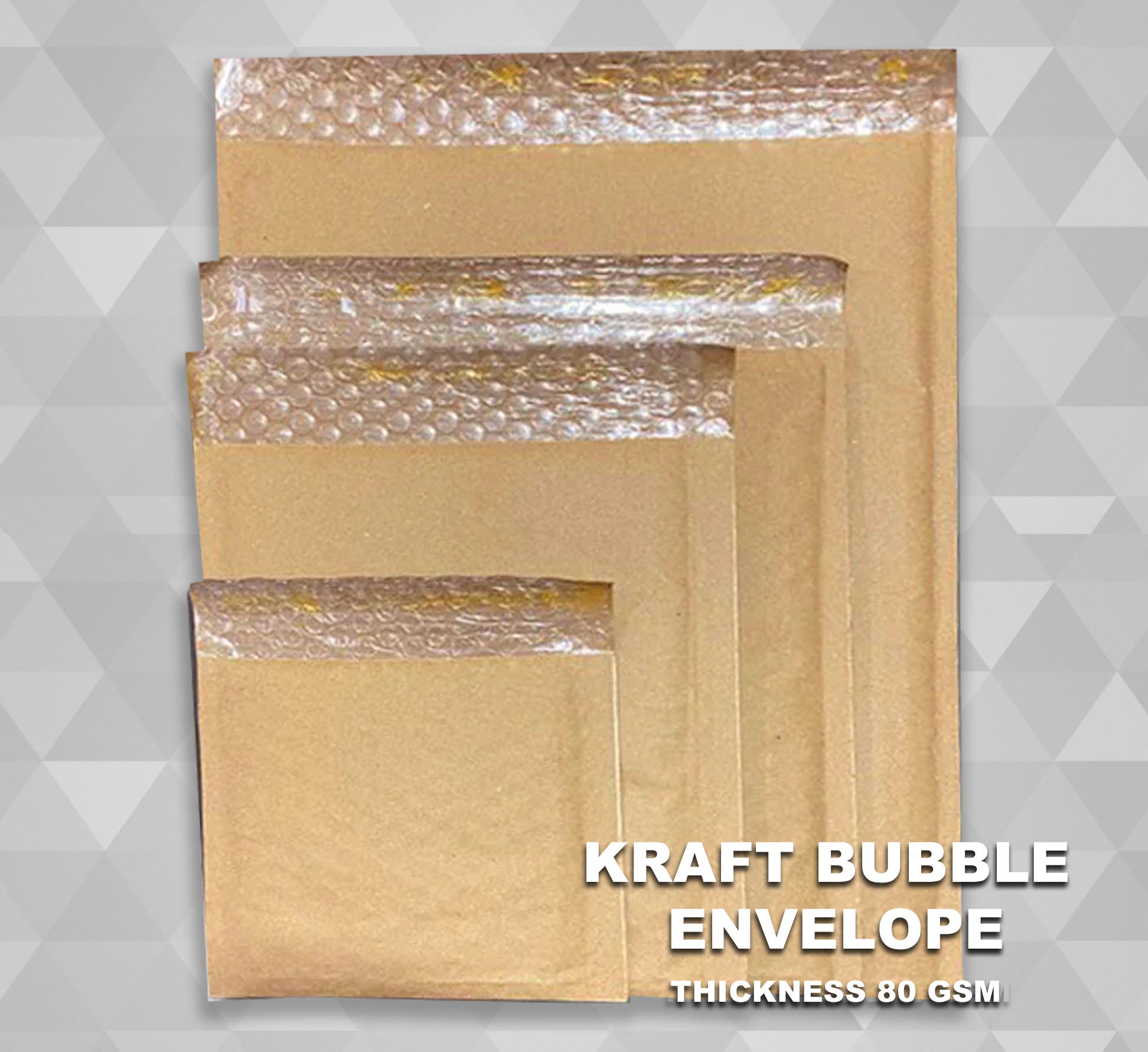 Kraft Bubble Envelope 80 GSM – Mehta Envelope Mfg Co