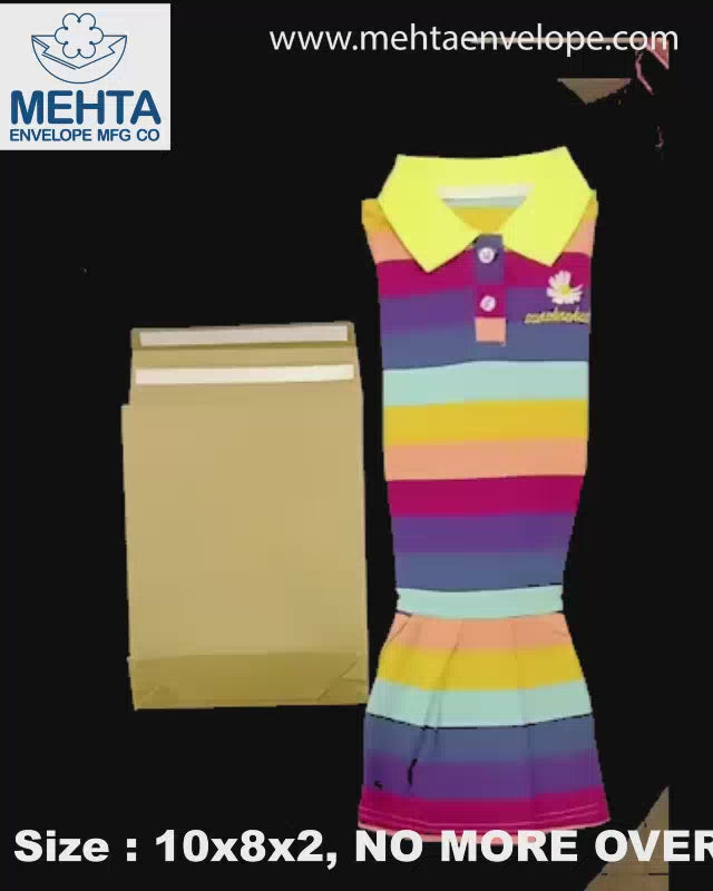 Sustainable E-commerce Envelope (Box) 215 GSM Size : 10 x 8 x 2 Pack o ...